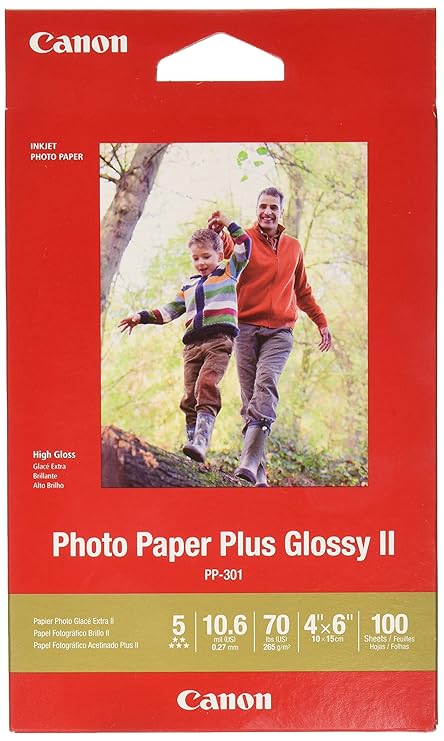 Canon Glossy Photo Paper II, 4" X 6" (100 Sheets): CANON: Amazon.in ...
