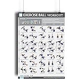 Póster Fitwirr Póster de ejercicios con mancuernas para las mujeres. 19 ...