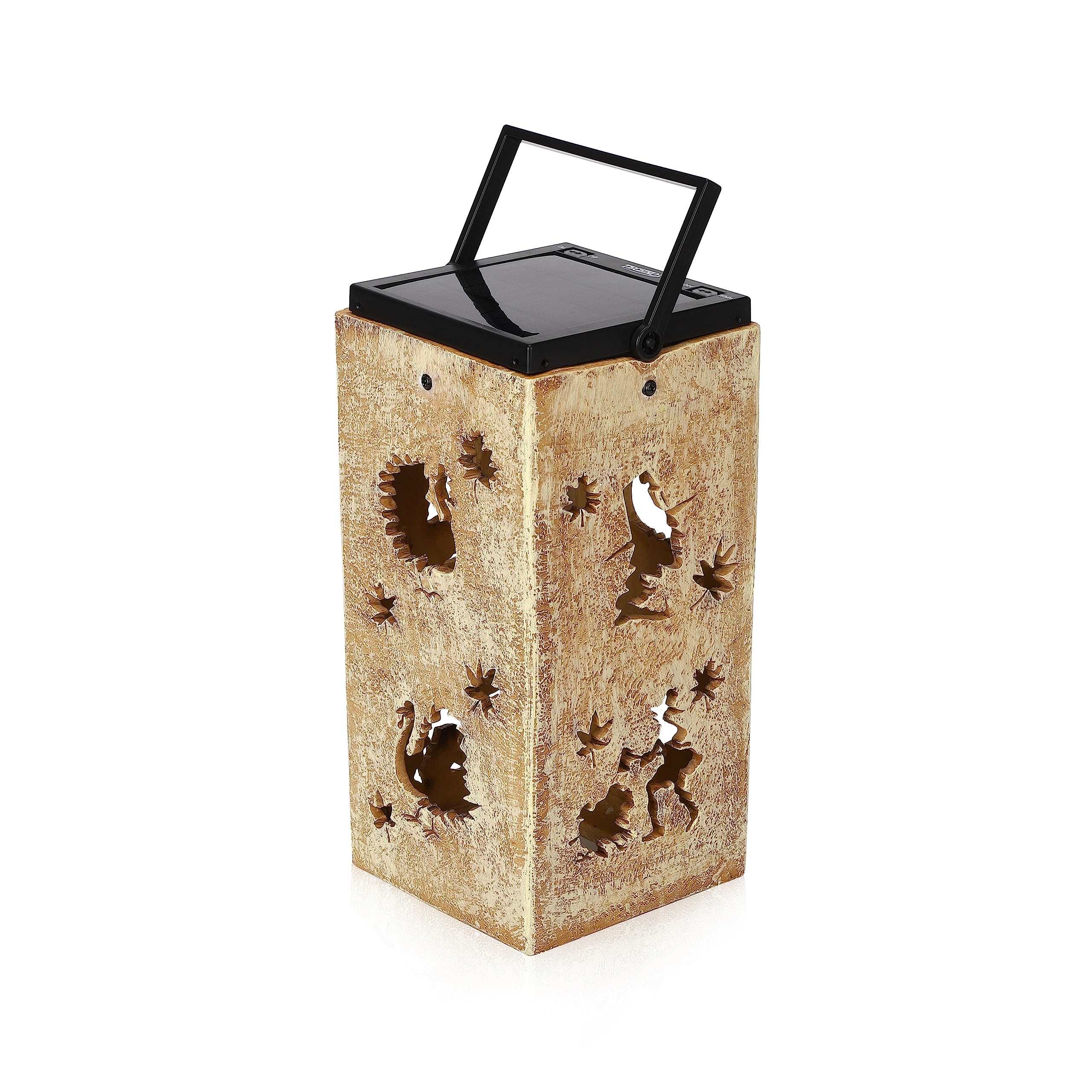 Outdoor Solar Portable Lantern Lights Thanksgiving Turkey Silhouette ...