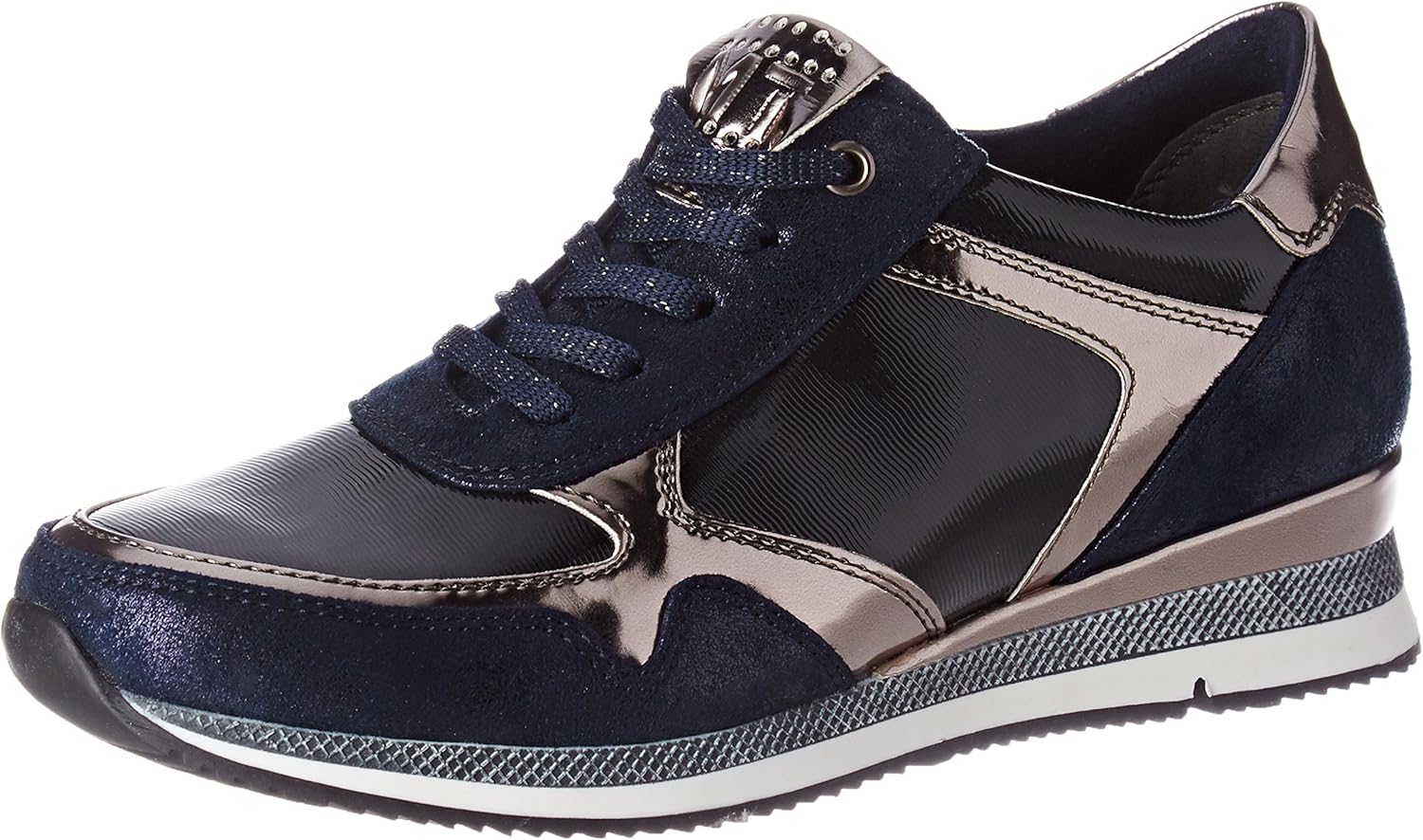MARCO TOZZI Women's 23710 Low-Top Sneakers, Blue (Navy Comb), 8 UK ...