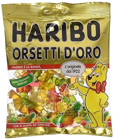 Haribo Orsetti d'Oro (Goldbaren) - 200 g: Amazon.it: Alimentari e cura ...
