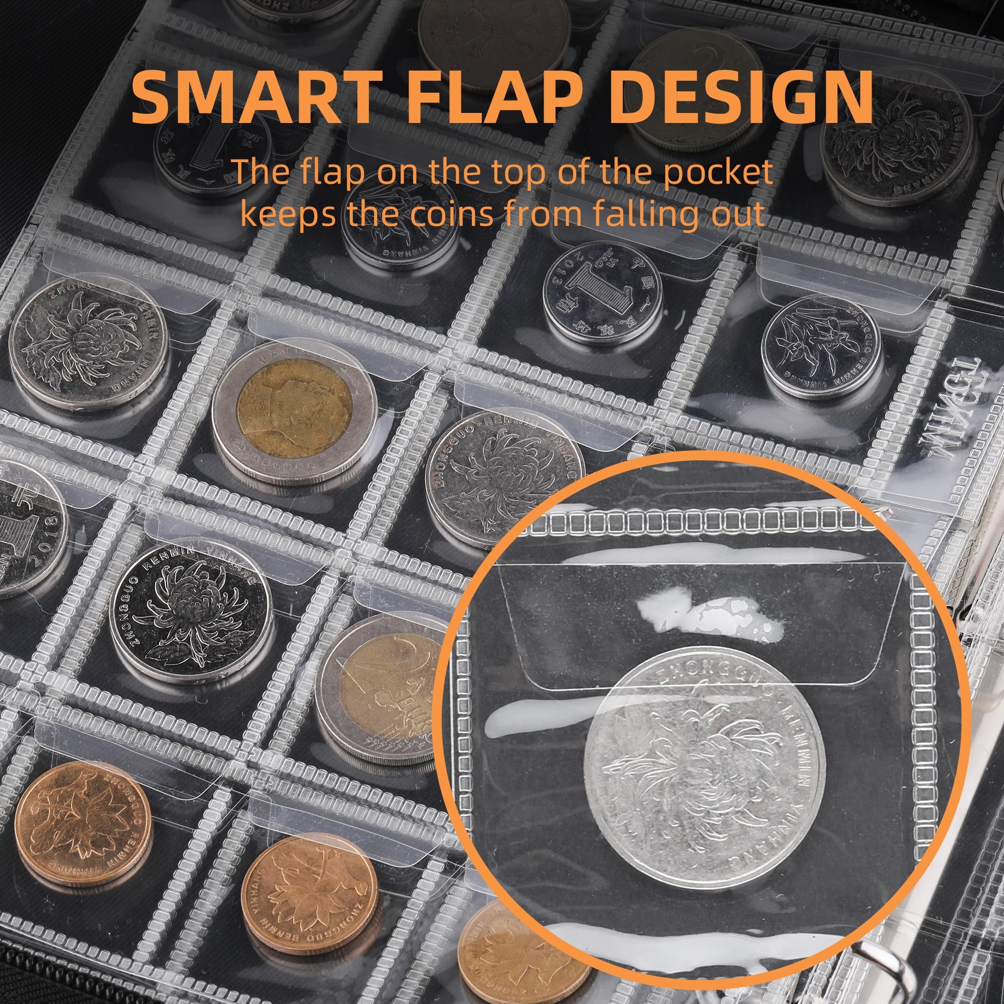 Mua Coin Collection Album Holder for Collectors, 400 Pockets Fireproof ...