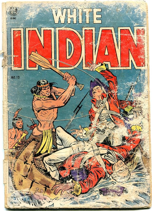 Amazon.com: WHITE INDIAN #13 1954-FRANK FRAZETTA INDIAN ART-WESTERN P ...