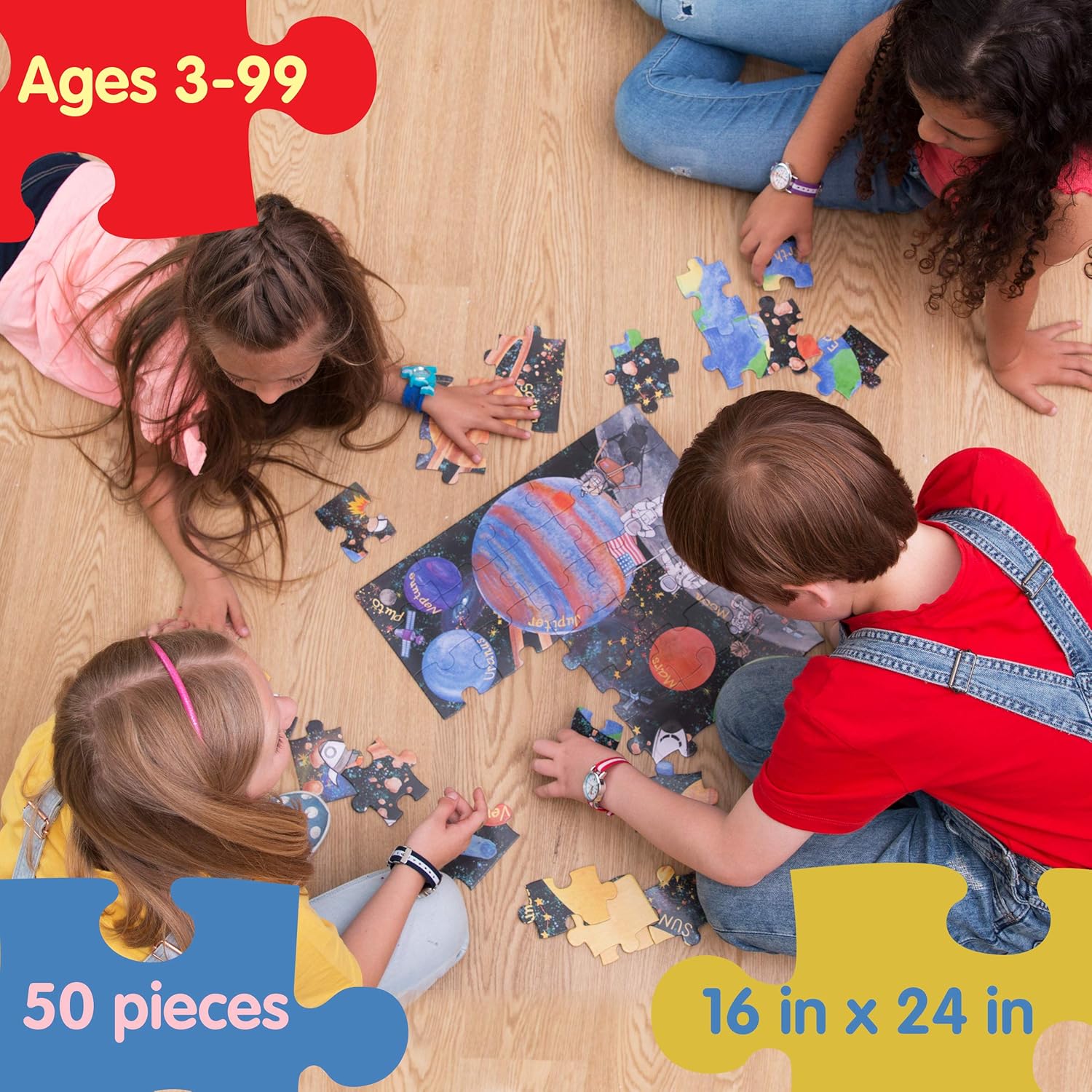 Solar System Space floor puzzles for both table and floor with extra ...