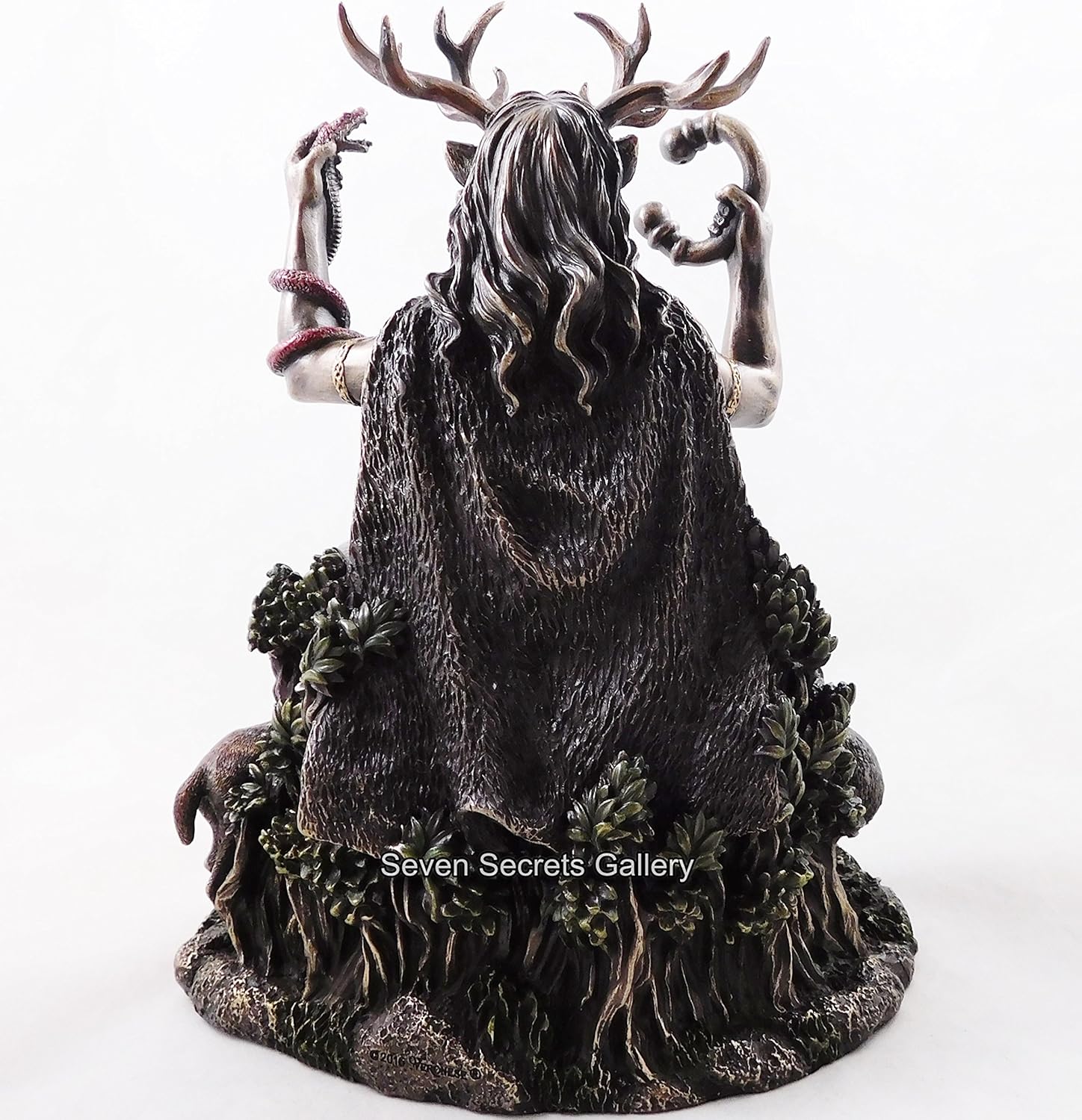Cernunnos Lord of the Forest Bronzed Statue Figurine Pagan God Altar ...