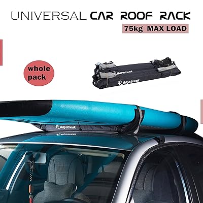 Buy RAYSTREAK Foam SUP Roof Racks Universal Car Soft Roof Rack Luggage ...