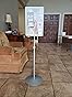 Amazon.com : Pedestal Sign Holder Stand with Telescoping Post, Double ...
