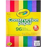 Amazon.com: Crayola Construction Paper (240ct), 12 Assorted Colors ...