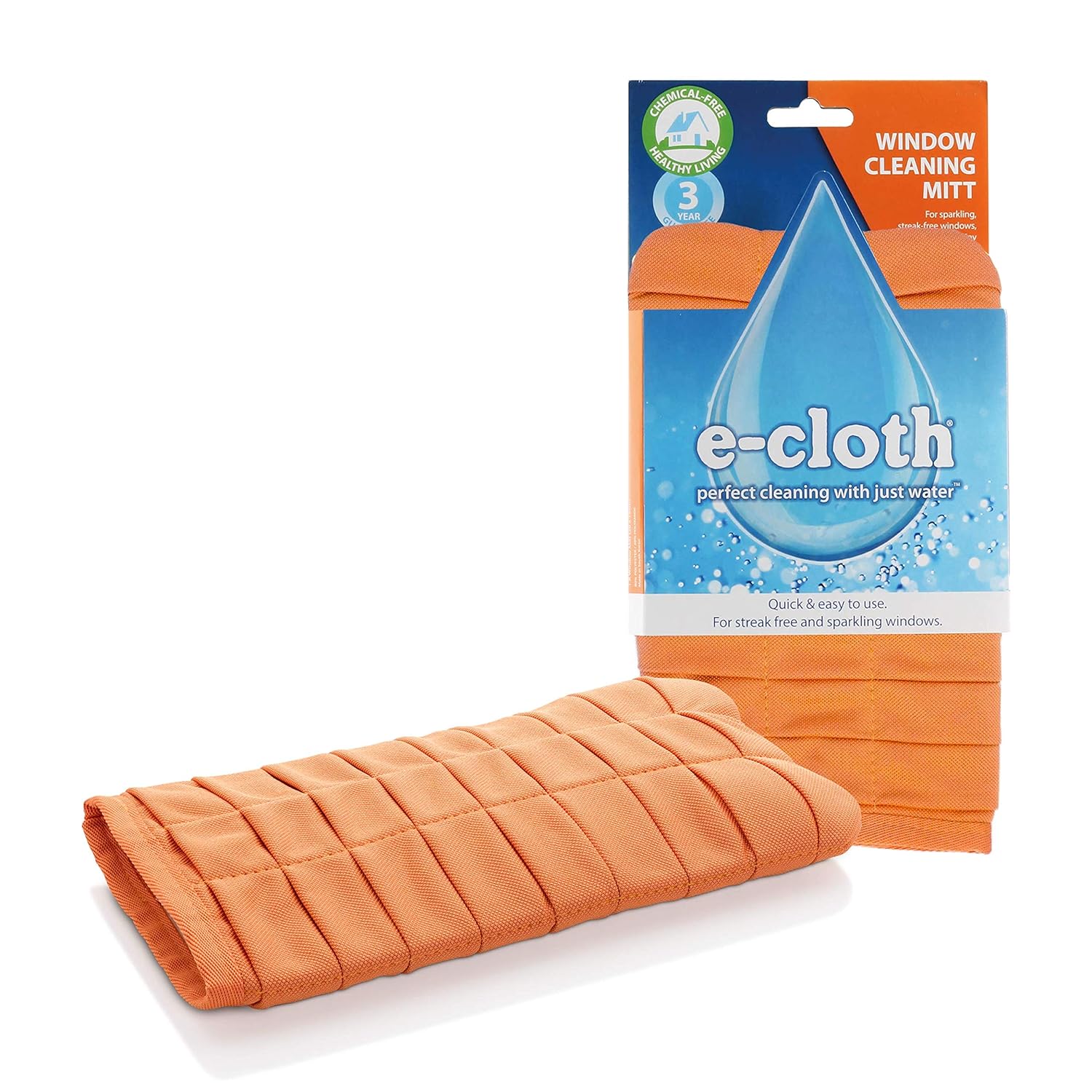 e-Cloth Window Cleaning & Drying Mitt Cloth - Streak-Free Finish ...