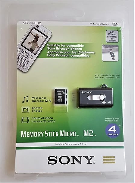 Sony 4GB Memory Stick Micro M2 with USB Adaptor - Buy Sony 4GB Memory ...