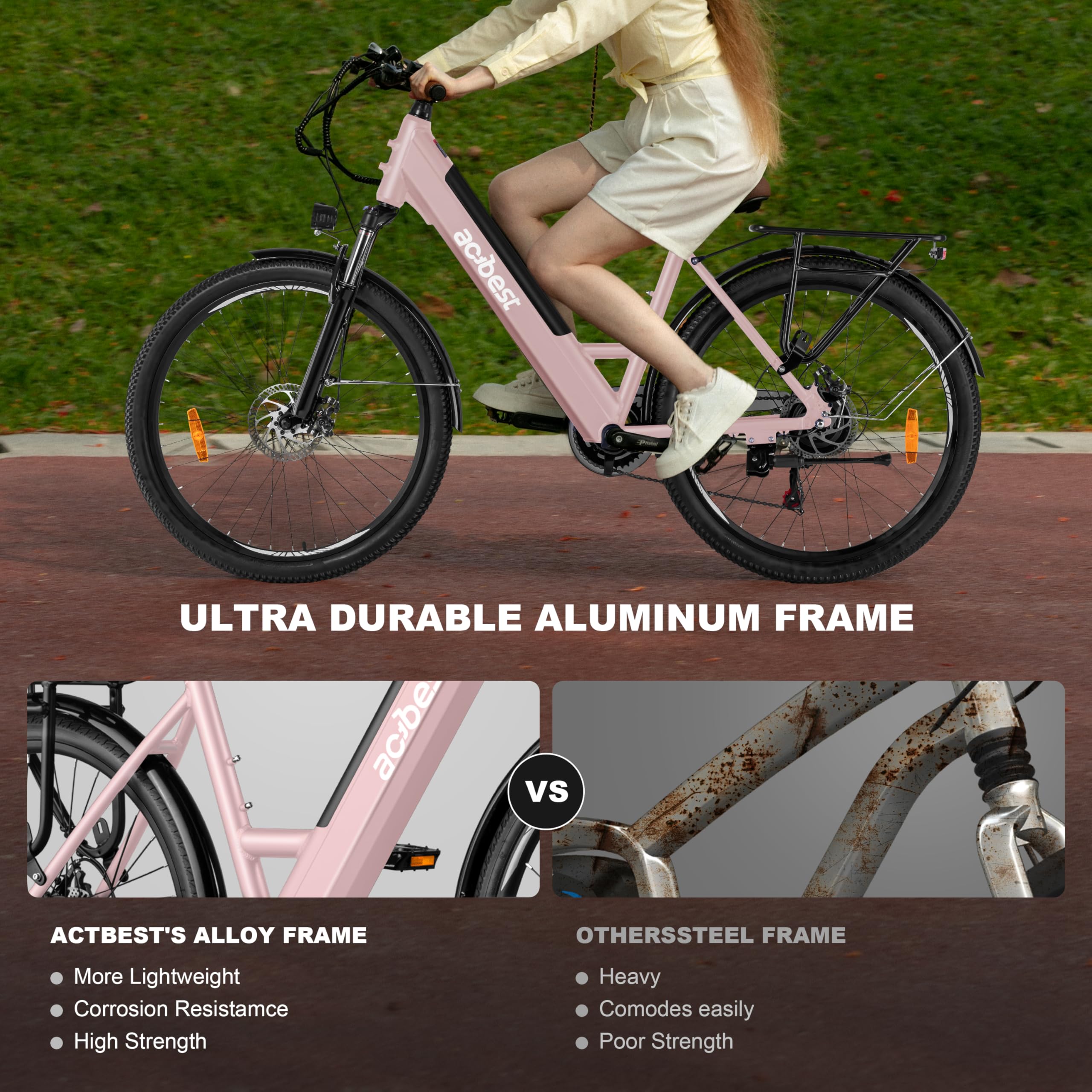 Mua ACTBEST Core Electric Bike for Adults - 468Wh Removable Battery, 26 ...