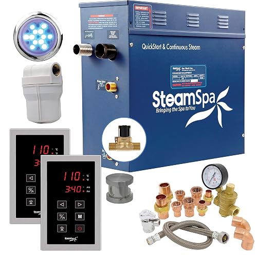 SteamSpa 9kW Steam Sauna Generator Executive Bundle 240V Steam ...
