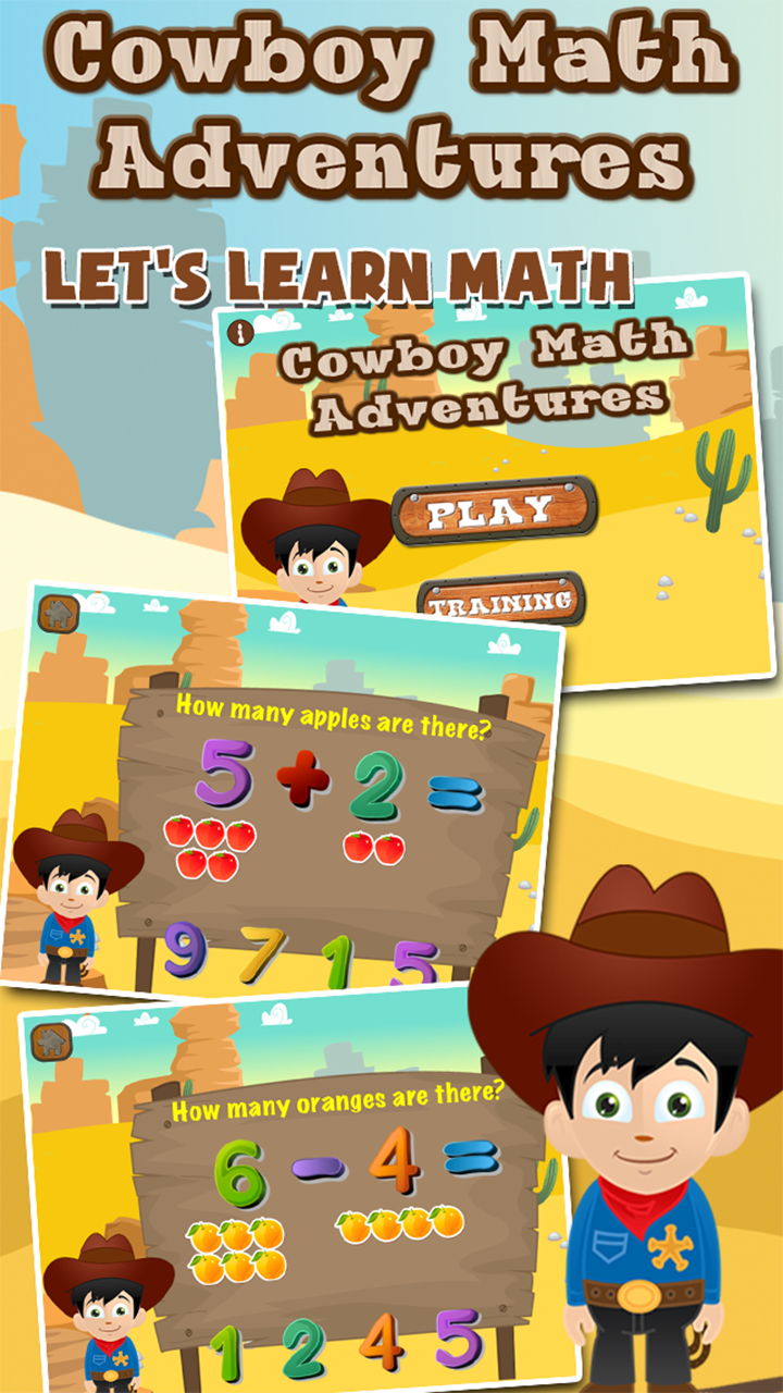 Cowboy Math Adventure Games for Kids : Amazon.com.br: Apps e Jogos