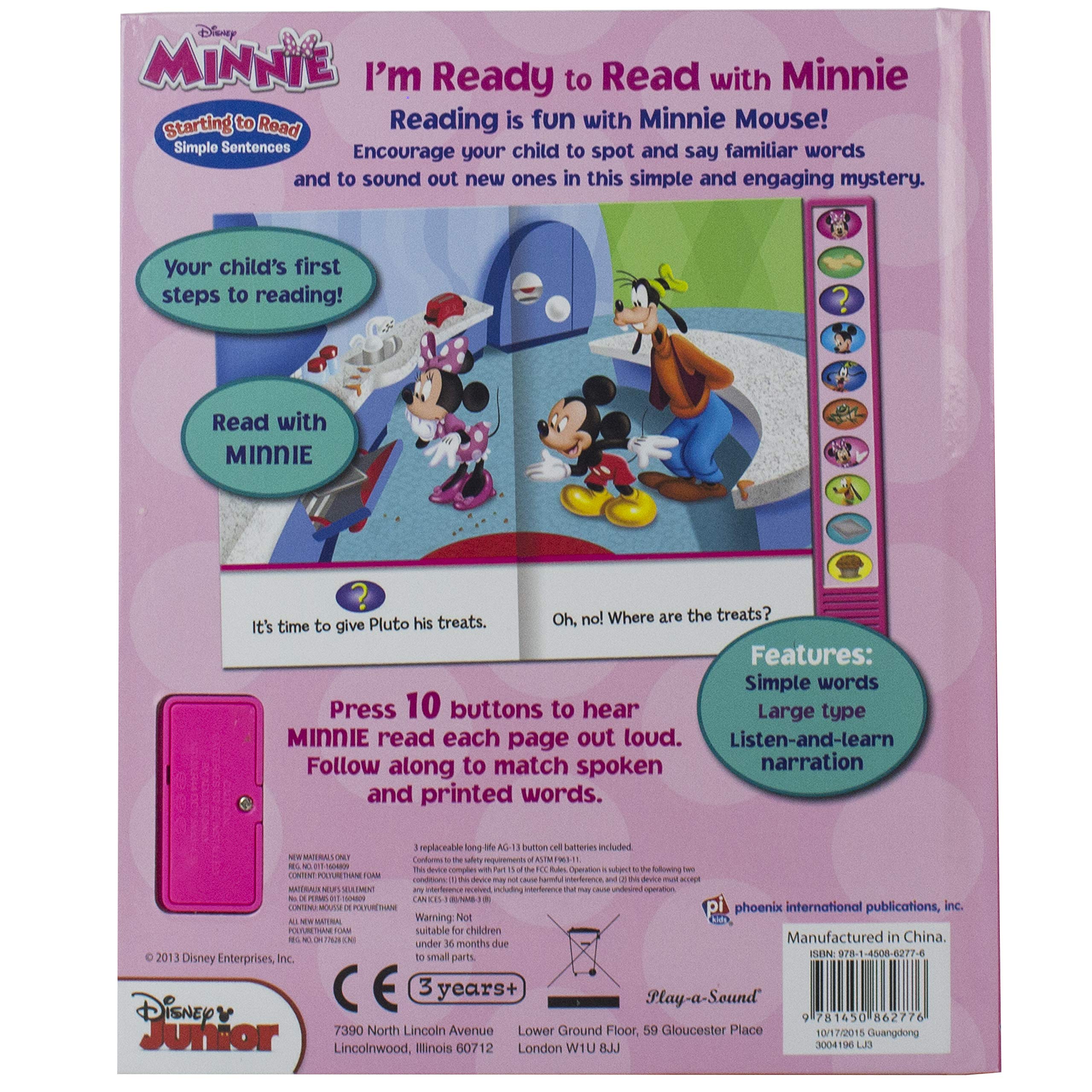 Disney Minnie Mouse - I'm Ready to Read with Minnie Sound Book - Great ...