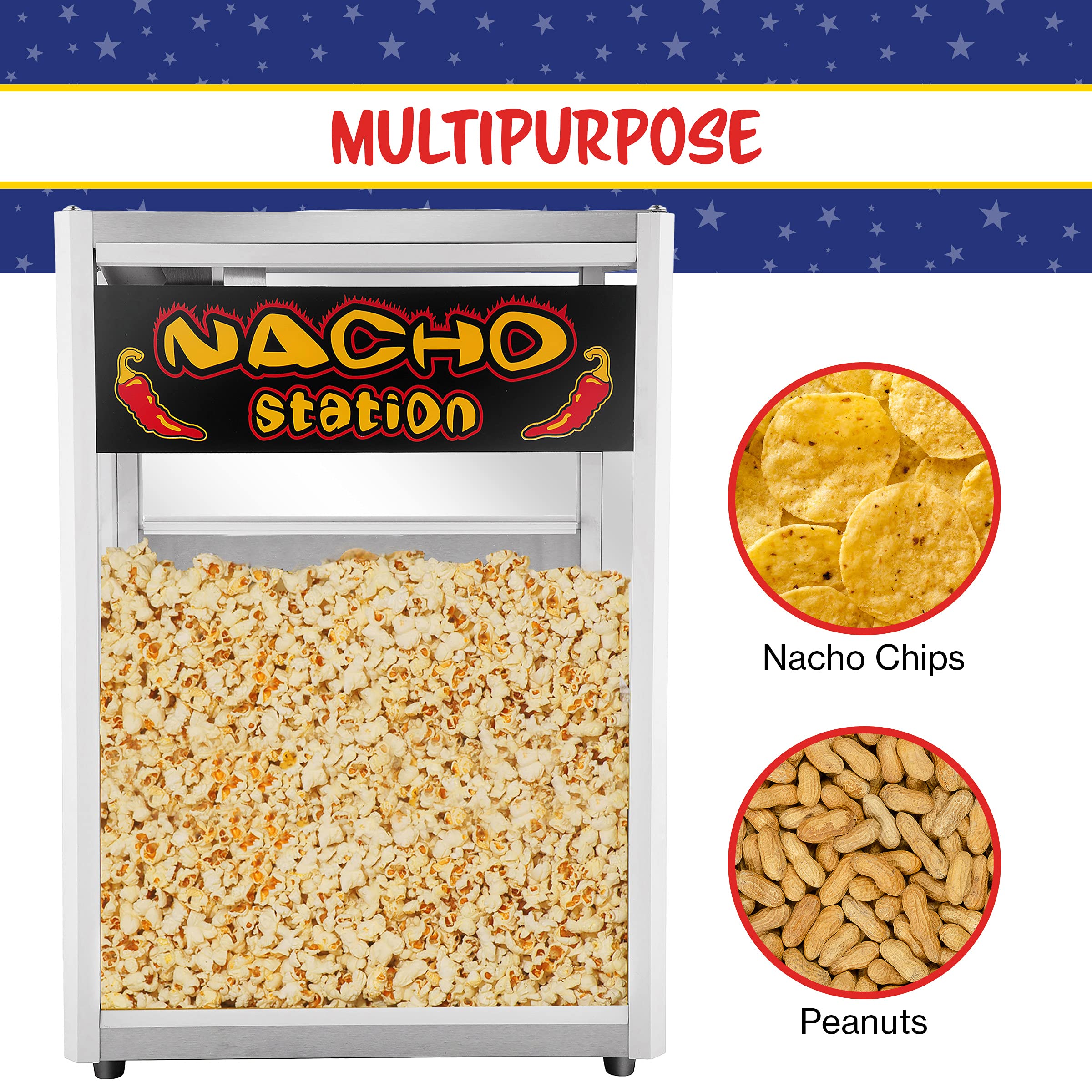 Nacho Machine Food Warmer - Steel Countertop Display Case And ...