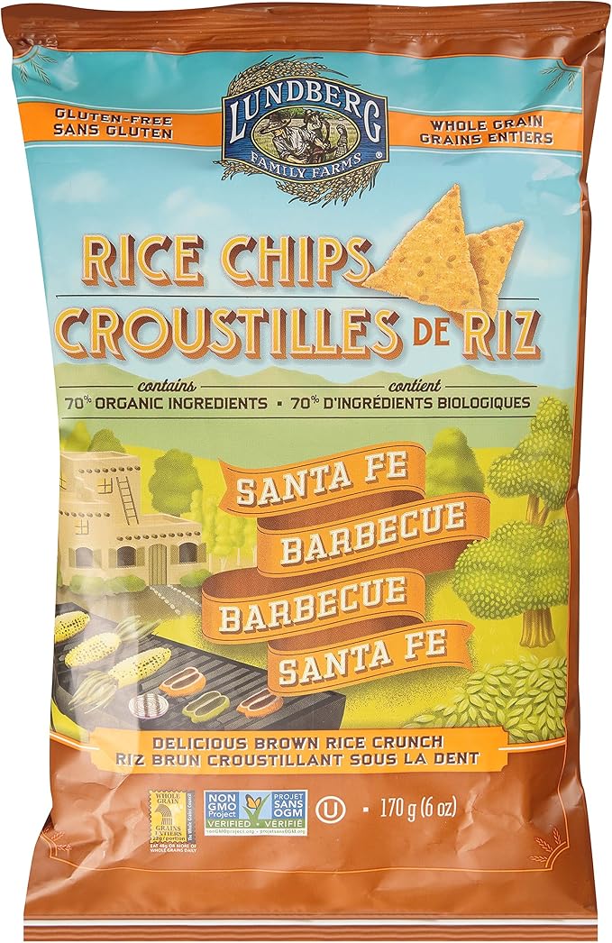 Lundberg Santa Fe Barbecue Rice Chips, 170gm: Amazon.ca: Grocery