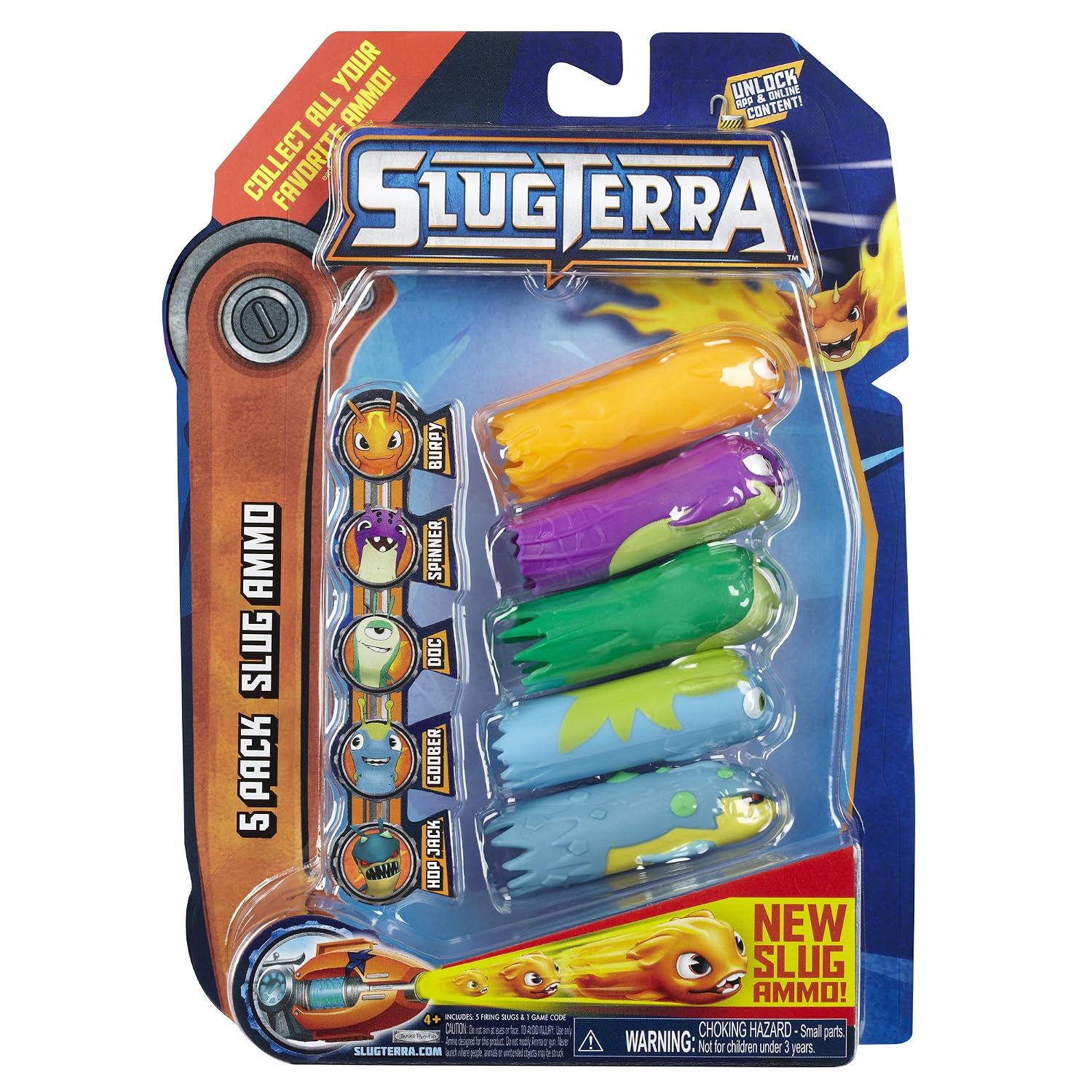 Slugterra Slug Ammo 5-Pack Burpy, Doc, Spinner, Goober & Rocky ...