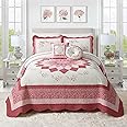 Amazon.com: MODERN HEIRLOOM Caroline Embroidered Quilted Bedspread ...