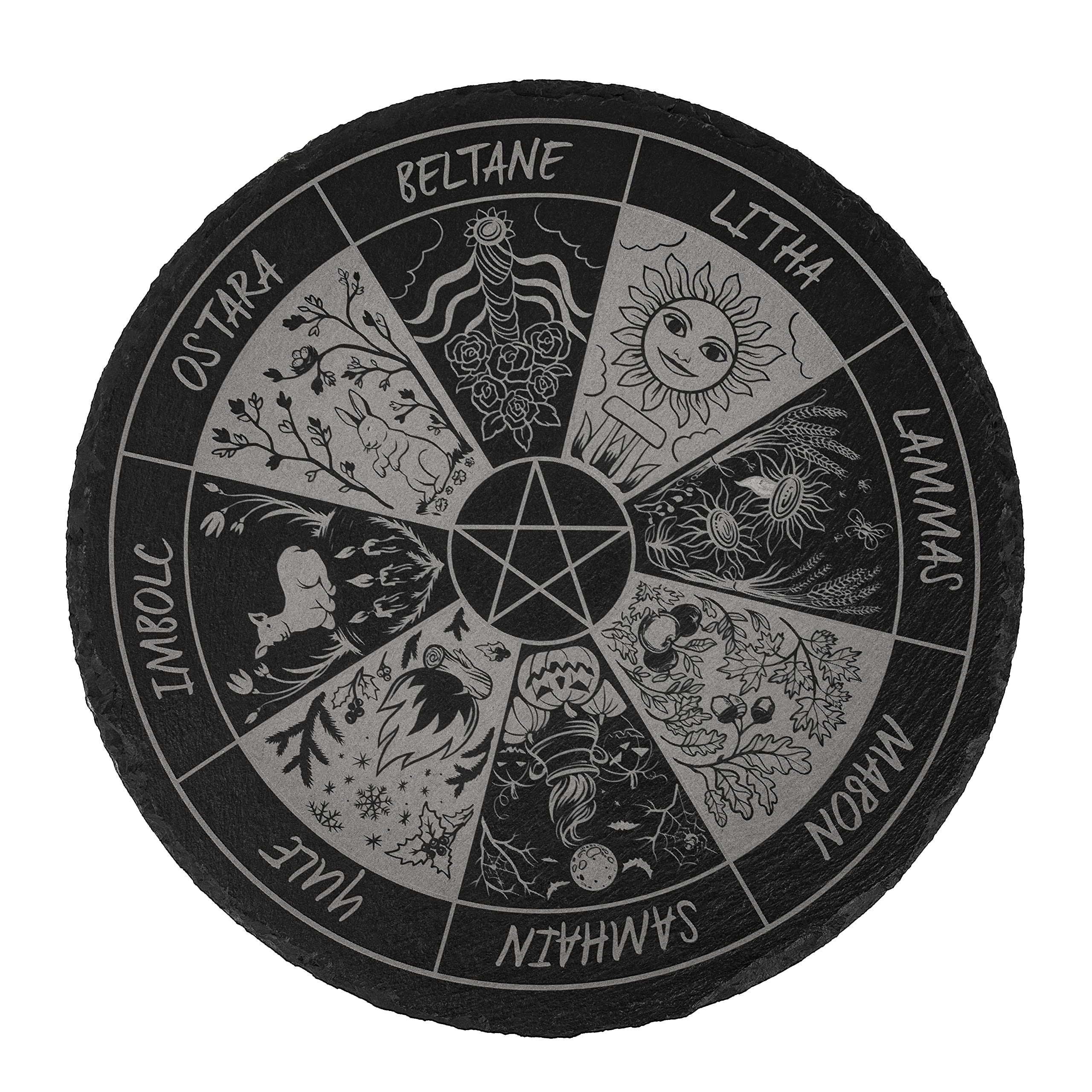 Mua Double Sided | Wheel of the Year | Witch's Calendar | Divination ...