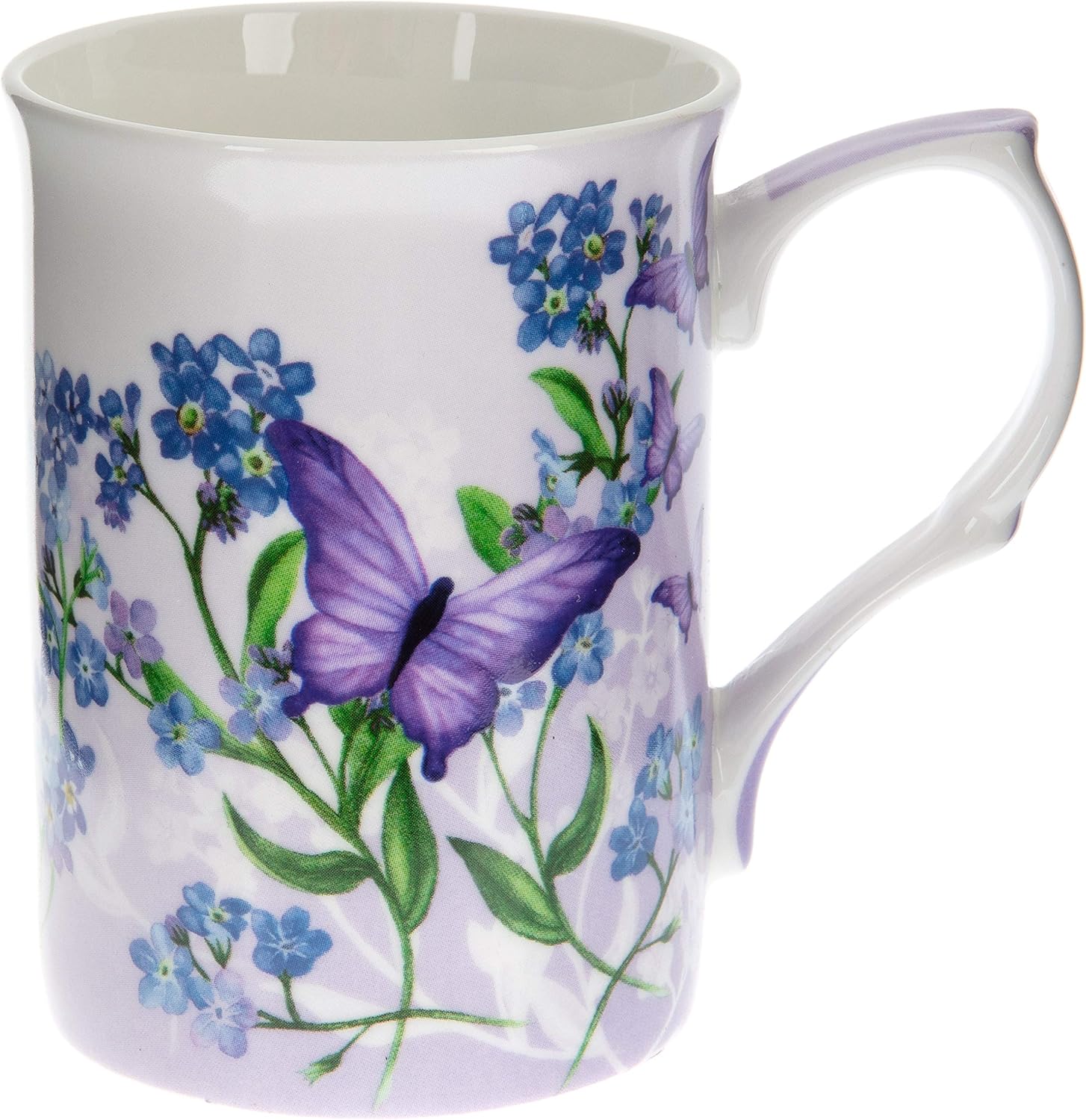 Fine Bone China Mug with Forget-me-not Design by Angela Faulkner ...