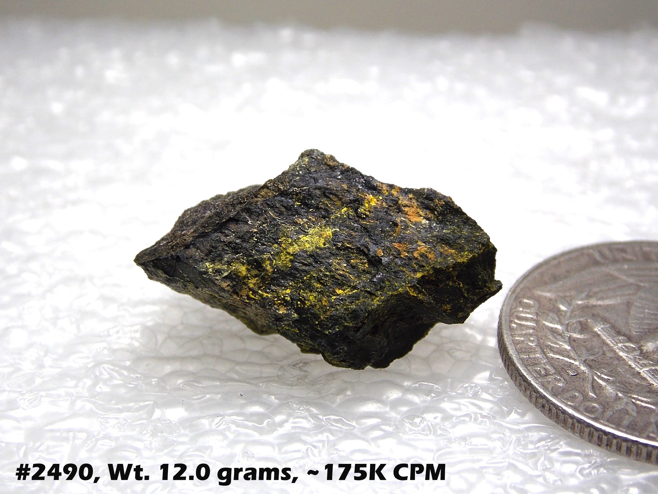 Rare earth uranium oxide, high grade unrefined uranium ore uraninite ...