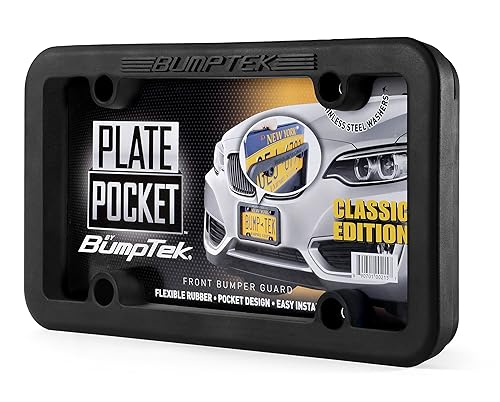 Plate Pocket by BumpTek - Flexible Rubber Front Bumper Guard, Front ...