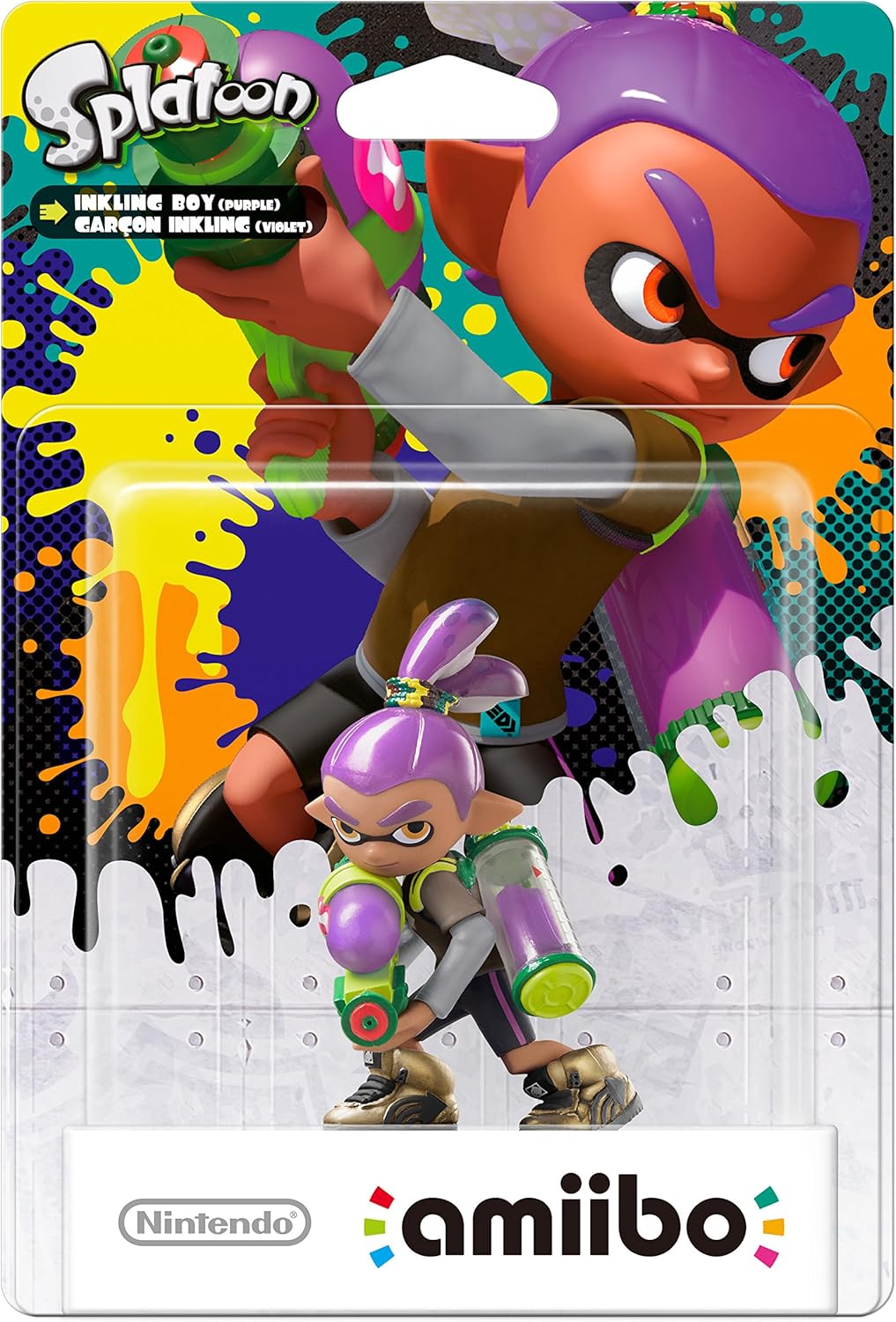 Splatoon Inkling Boy Purple Amiibo (Nintendo Wii U/Nintendo 3DS ...