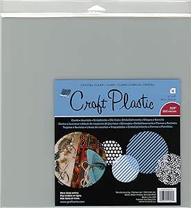 Amazon.com: Clear .020 - Craft Plastic Sheets 12"X12" 4/Pkg