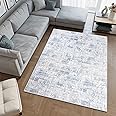 Amazon.com: TAPISO Sky Area Rug Abstract Multicolour Flecked Faded ...