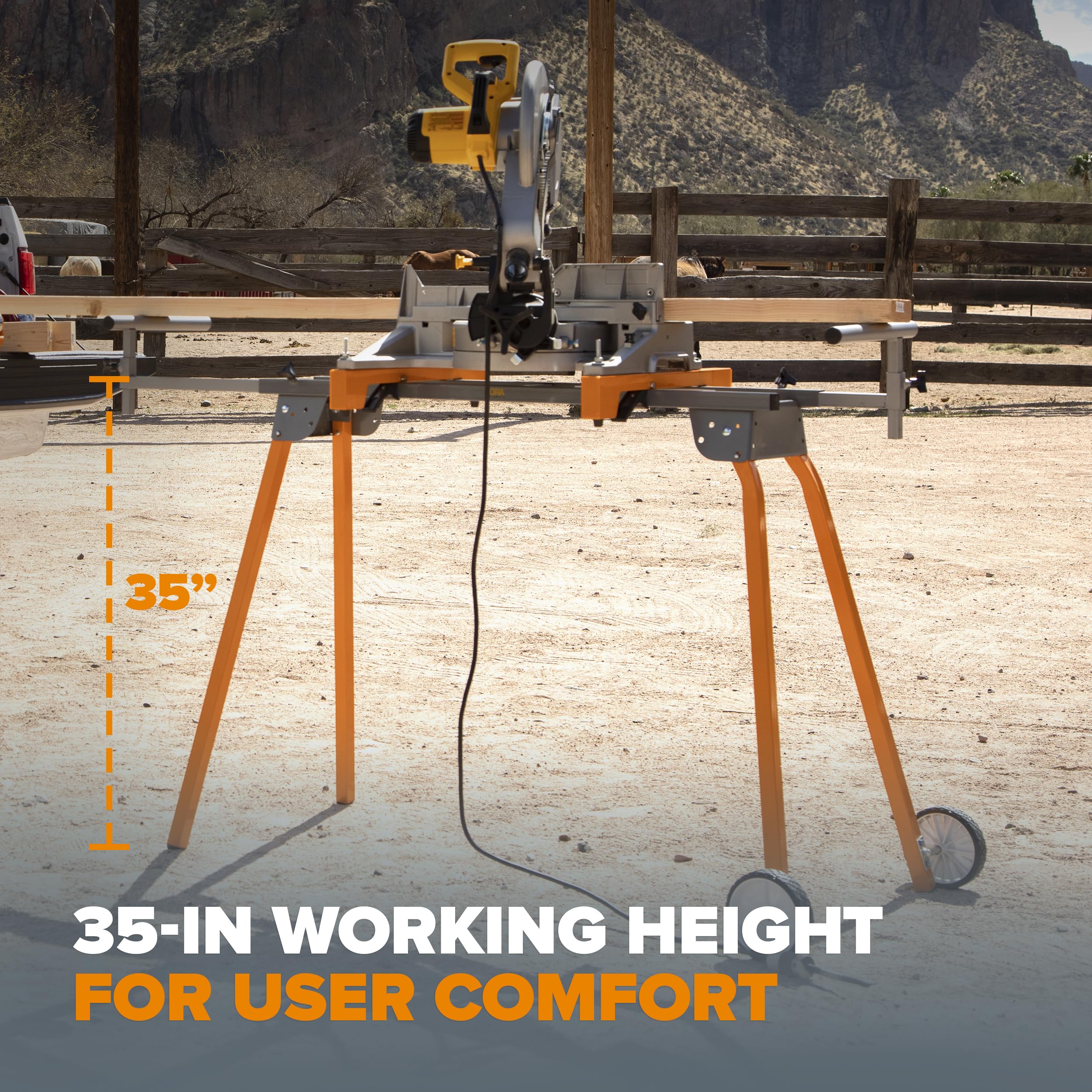 Mua Portamate Miter Saw Stand with Pedestal Roller - Stainless Steel ...