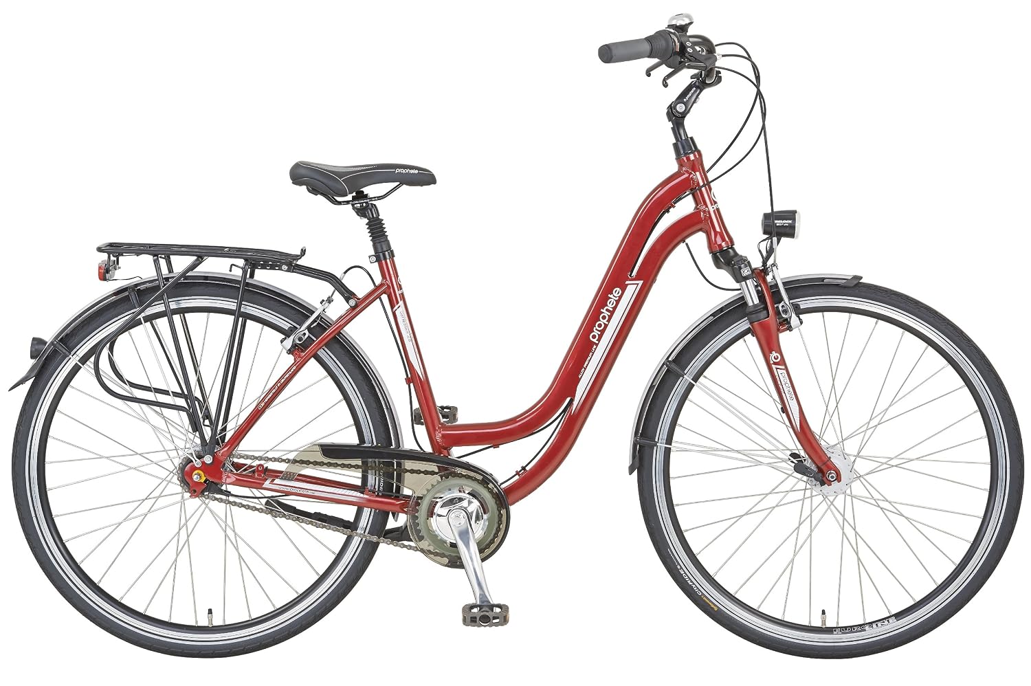 Prophete Damen Cityrad Geniesser 2.6 Bordeaux-Rot 28 Zoll: Amazon.de ...