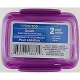 Amazon.com: Mini Lock-Top Snack Containers, set of 6, colors may vary ...