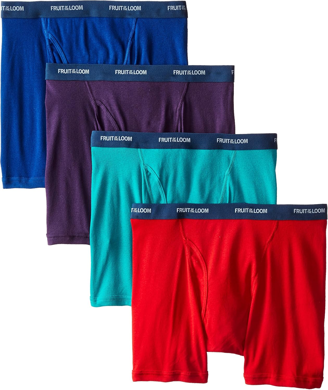 Amazon.com: Fruit of the Loom Men's 4-Pack Low Rise Extra Leg Boxer ...