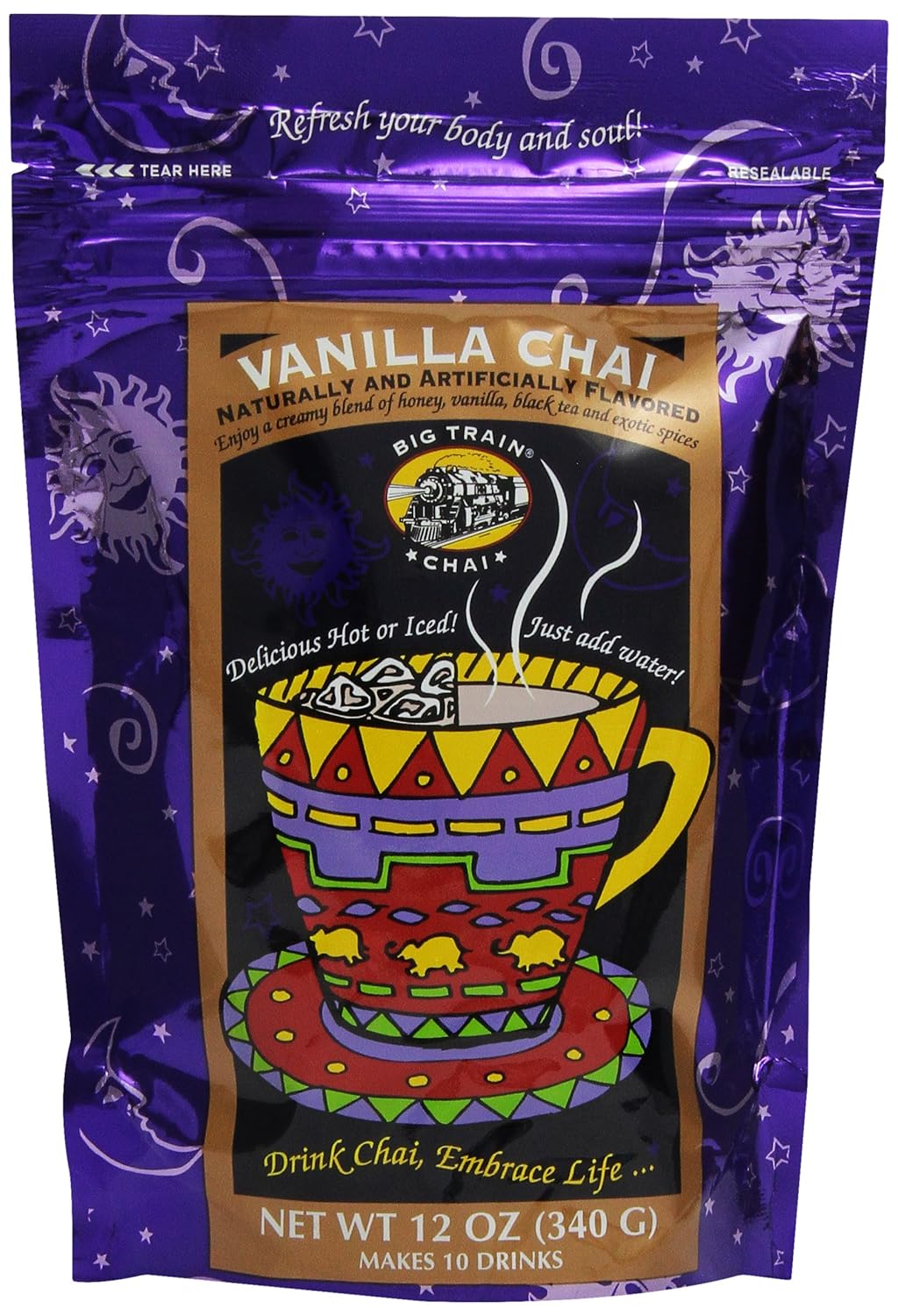 Amazon.com : Big Train Vanilla Chai, 12-Ounce Bags (Pack of 3) : Hot ...