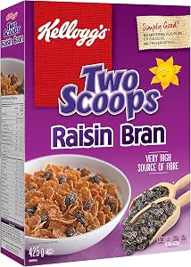 Kellogg's Two Scoops Raisin Bran 425g: Amazon.ca: Grocery