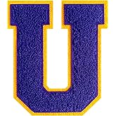 Amazon.com: Chenille Letter Patches Purple Varsity Letter Patches 4-1/2 ...