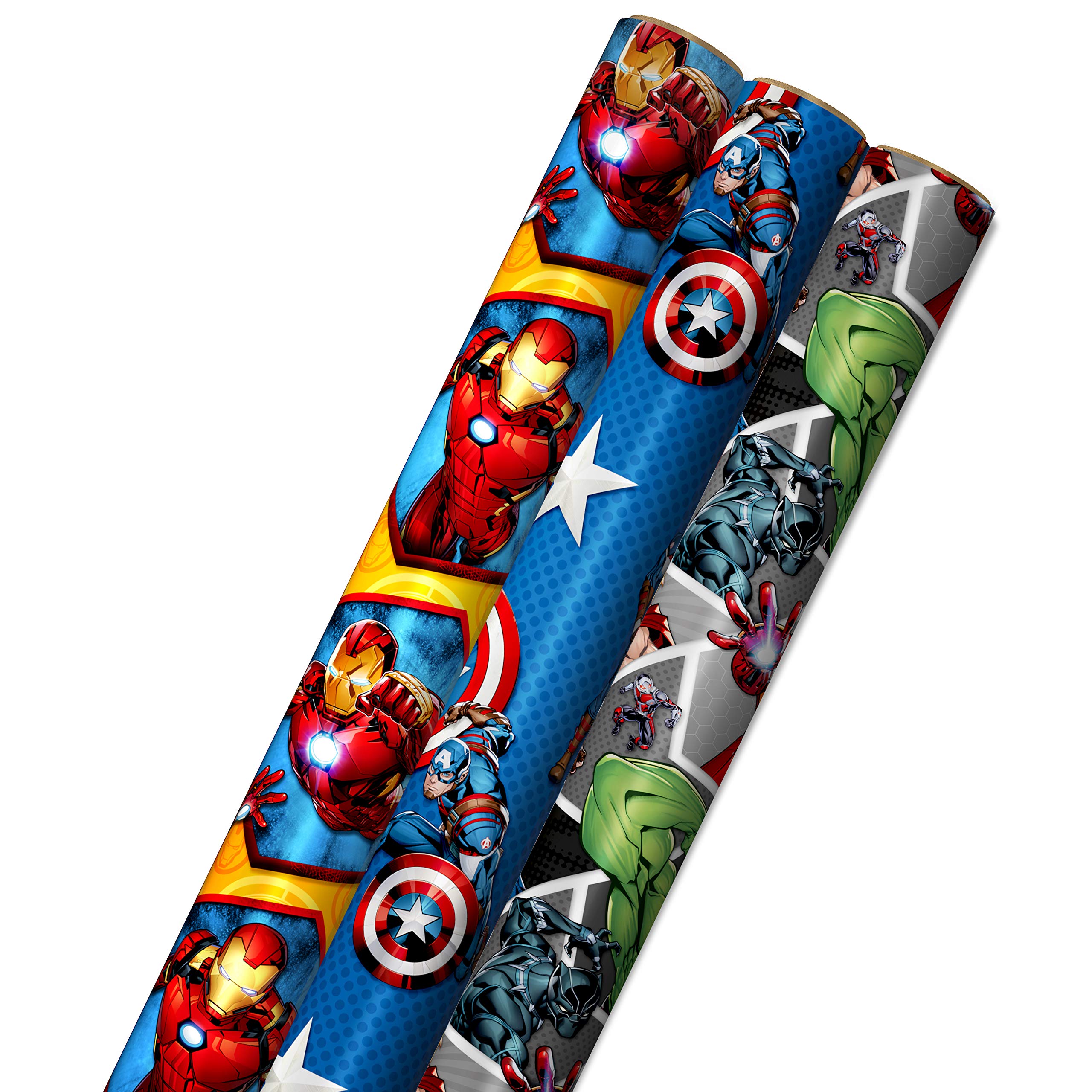 Mua Hallmark Avengers Wrapping Paper with Cut Lines on the Reverse (3 ...