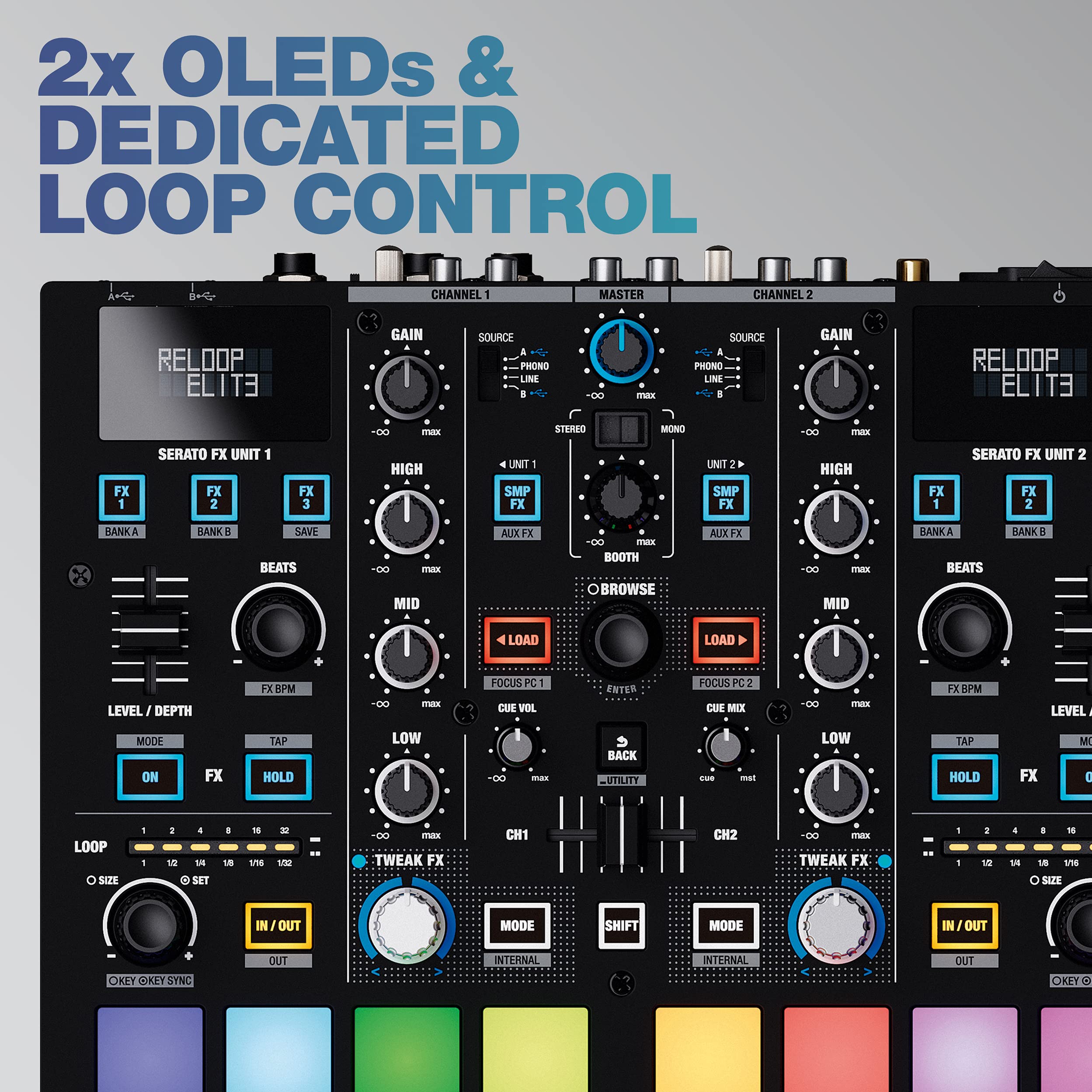 Mua ELITE Professional DVS Mixer for Serato DJ Pro Reloop trên Amazon ...