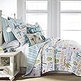 Amazon.com: homthreads by Levtex Home - Beach Days Quilt Set - Queen ...