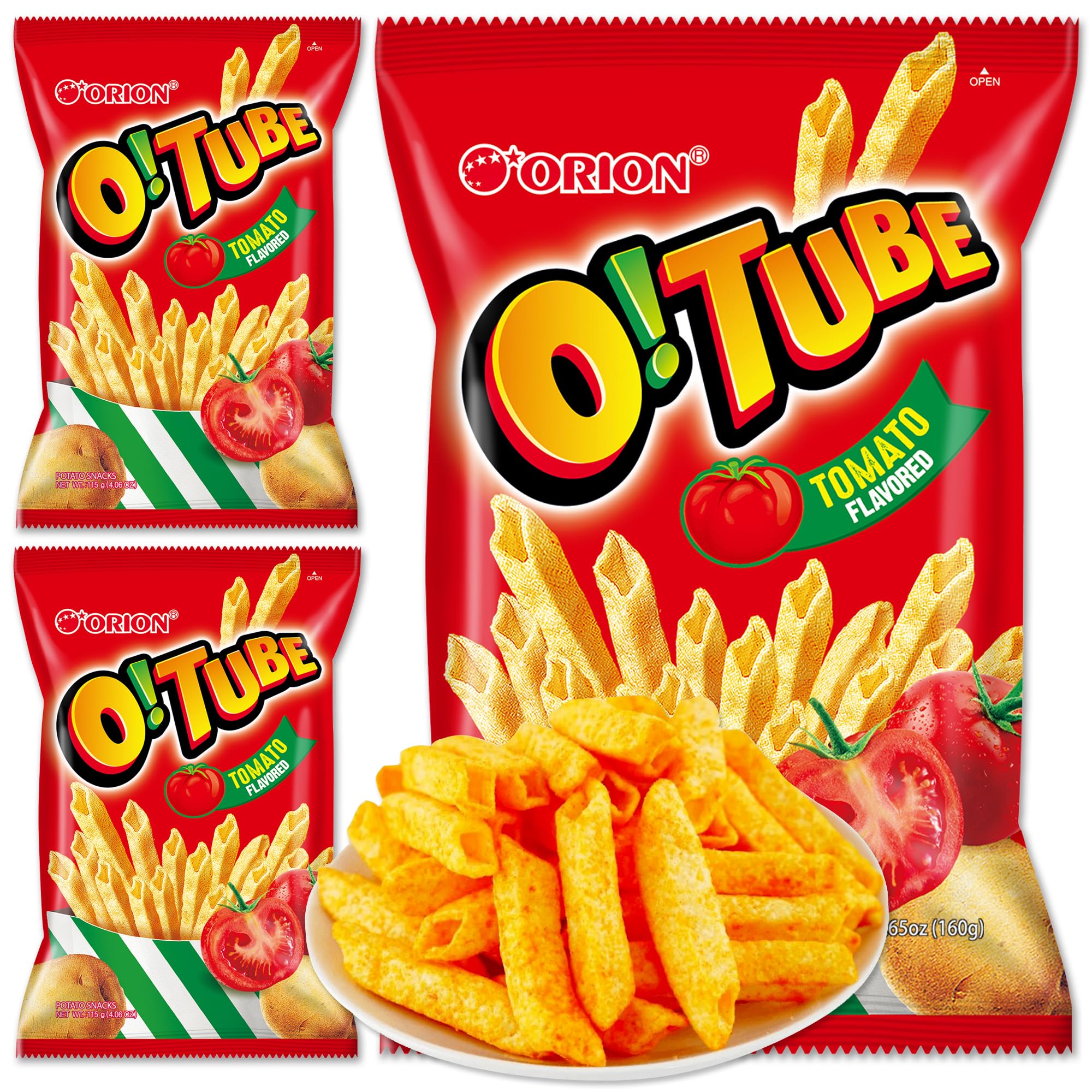Mua K-Munchies Orion O!Tube Potato Snacks – 3 Pack x 115g Tomato ...