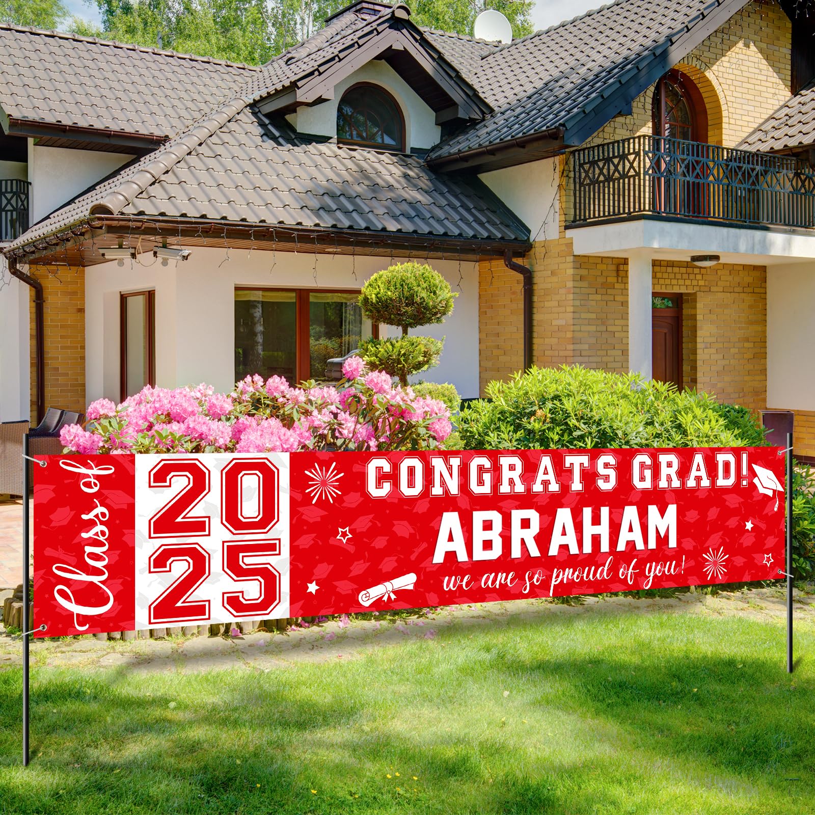 Graduation Congratulations Banner Decorations, Class of 2025 ...
