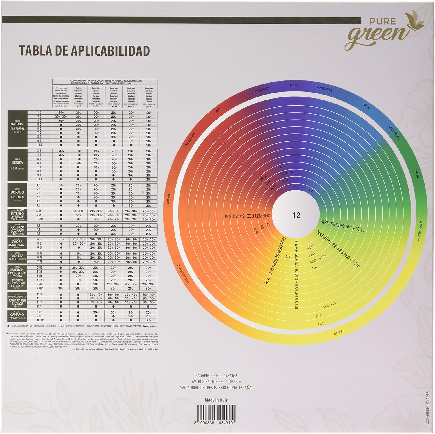 Pure Green, Black, Colour Chart – BigaMart