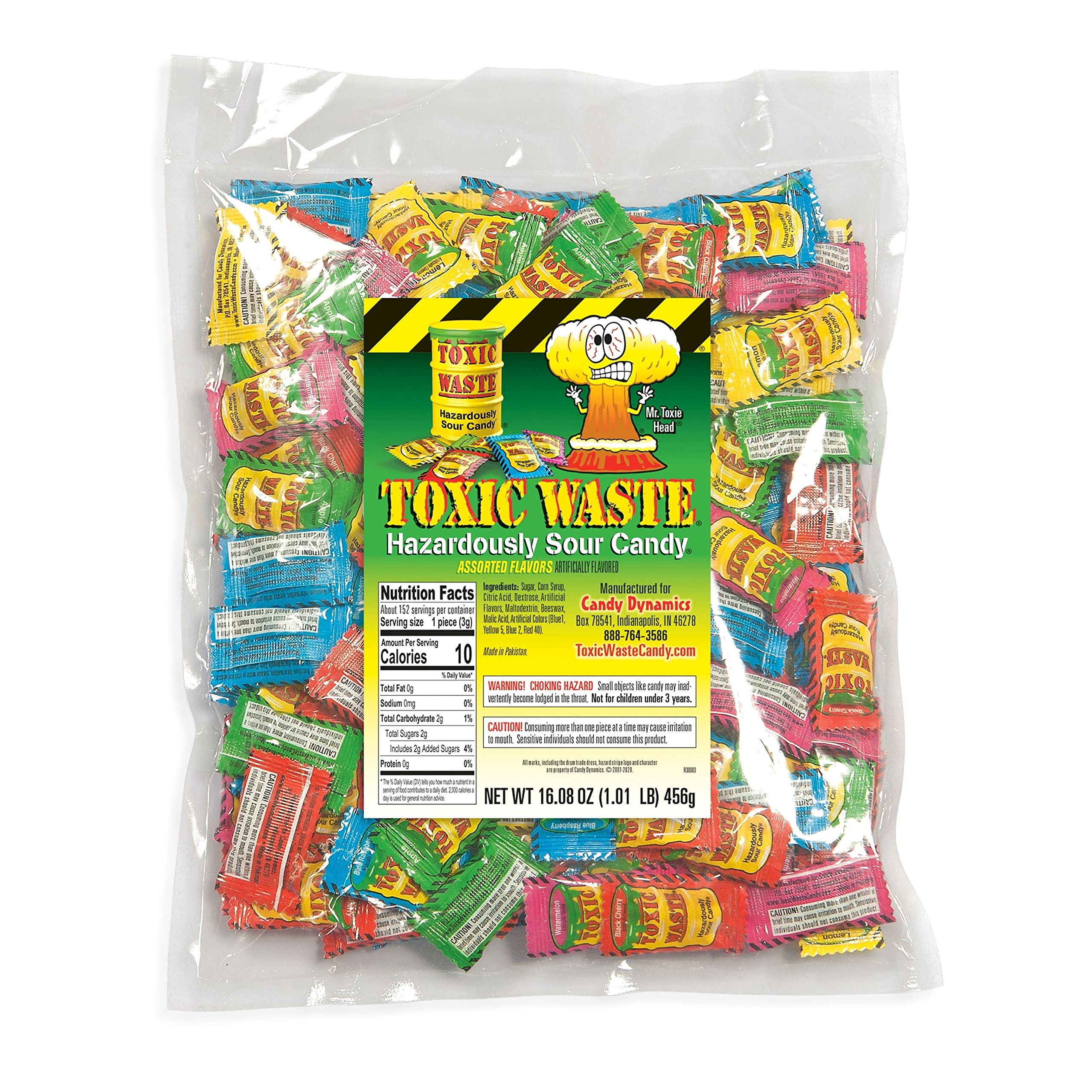 Mua TOXIC WASTE | 1 Pound Bag Assortment of Toxic Waste Sour Candy - 5 Flavors: Apple ...