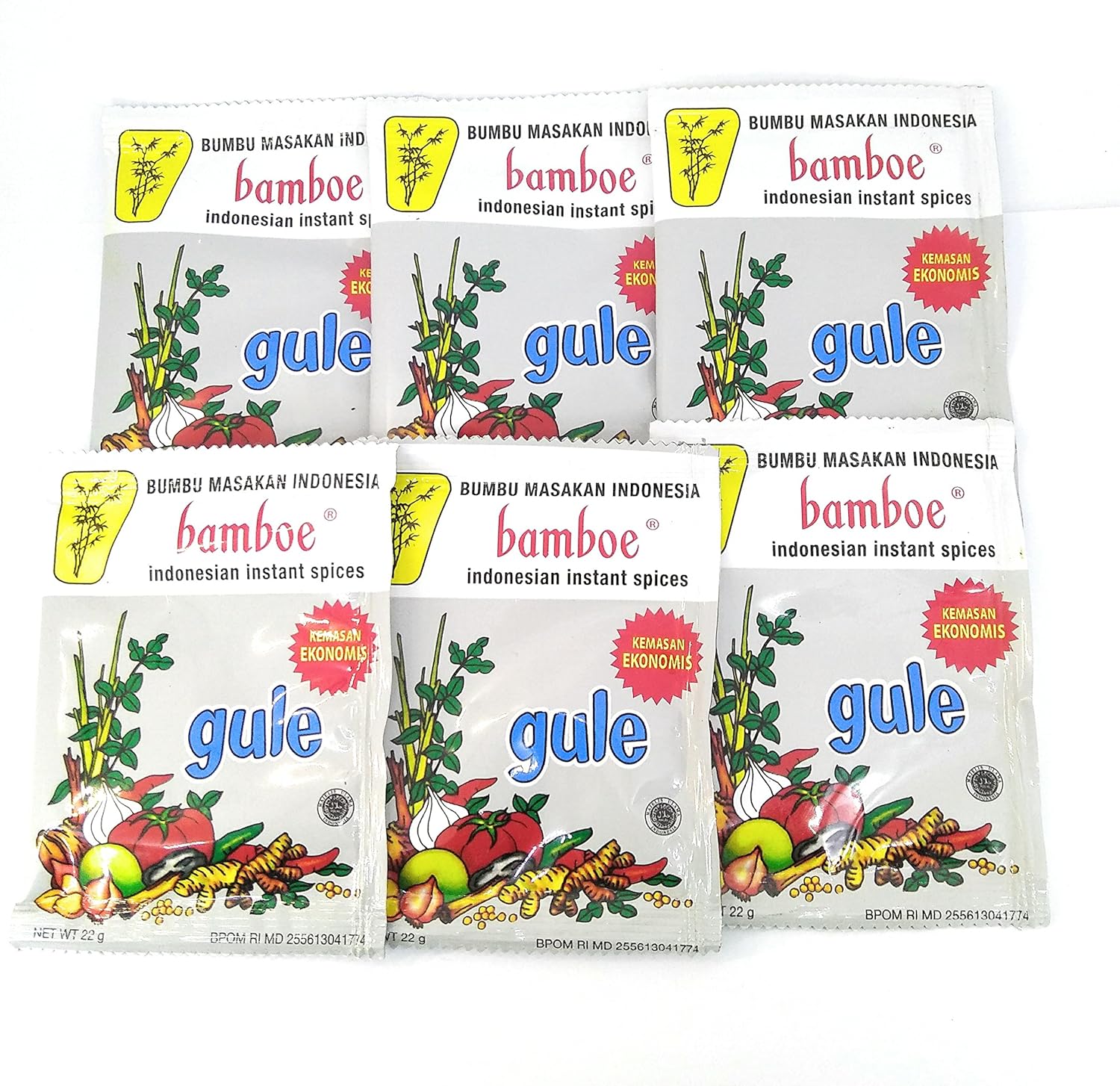 Amazon.com : Bamboe Bumbu Instant Gule (Econo Pack), 22 Gram (Pack of 6 ...