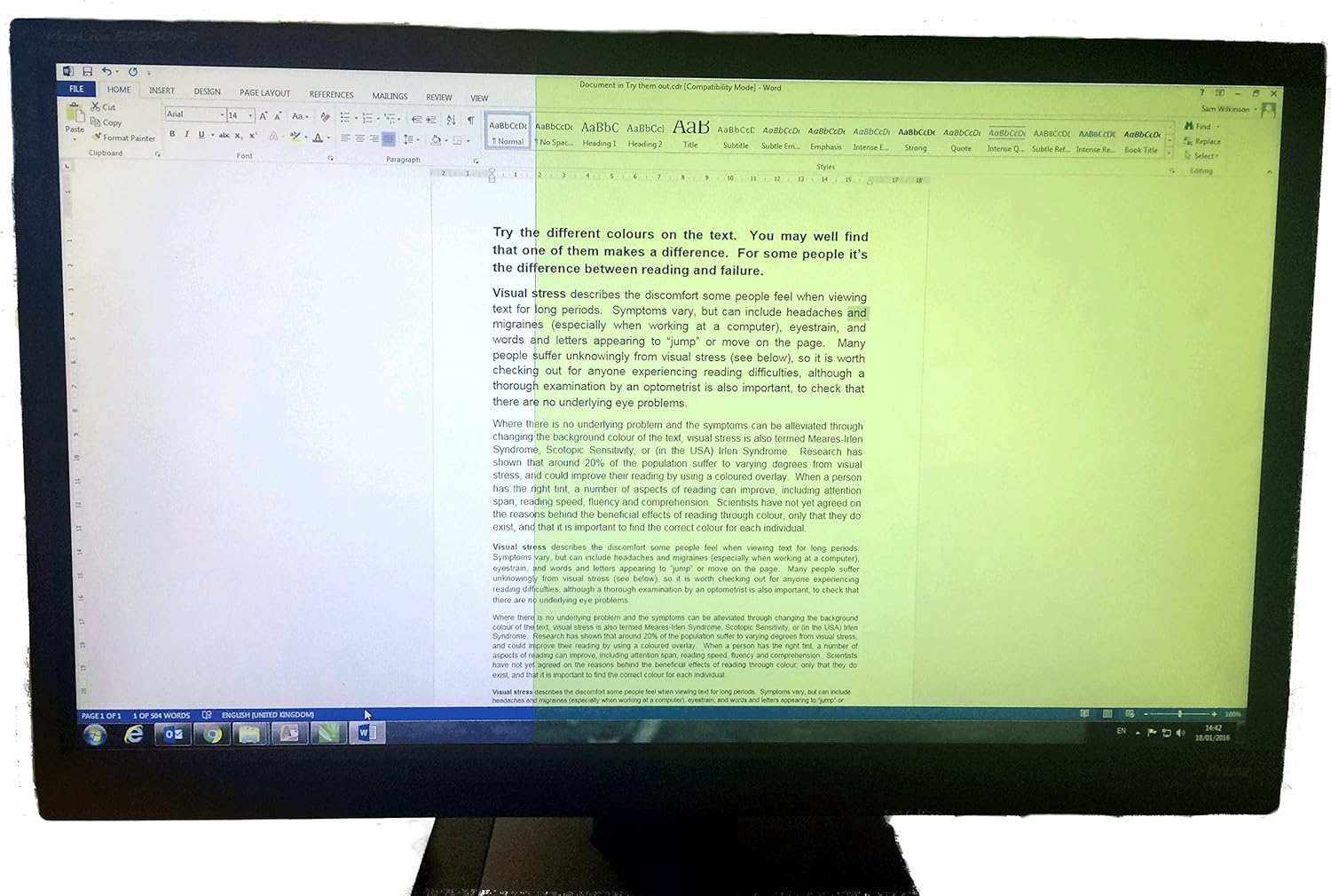 Crossbow Education 21.5-Inch Widescreen Monitor Overlay – Celery – BigaMart