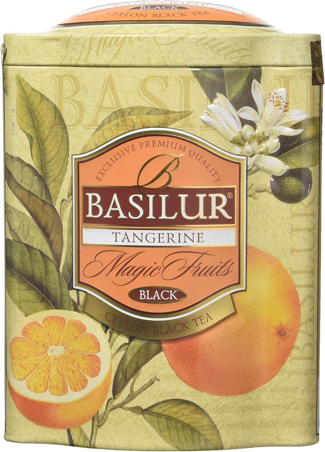 Basilur Tea Magic Fruits Tangerine Loose Tea 100 g Tin: Amazon.co.uk ...