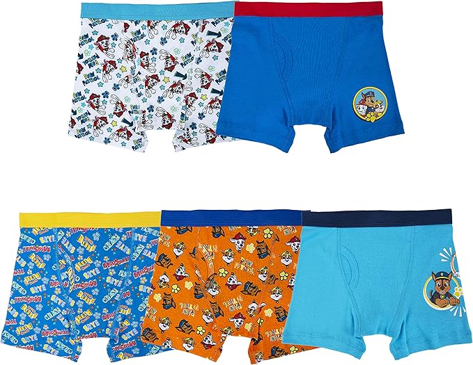 Paw Patrol Boys' Underwear Multipacks Boxer Briefs, Paw 5pk Bxr Br ...