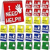 Amazon.com : Harloon 24 Pcs I Need Help Mini Flip Chart Signs Self ...