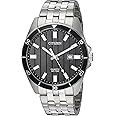 Amazon.com: Citizen Quartz Mens Watch, Stainless Steel, Classic, Silver ...