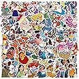 Amazon.com: Mixed Cartoon Stickers, 100 Pcs Vinyl Cute Cartoon ...